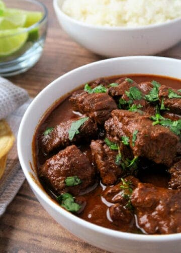 Chile Colorado {Beef Stewed in a Red Chile Sauce}