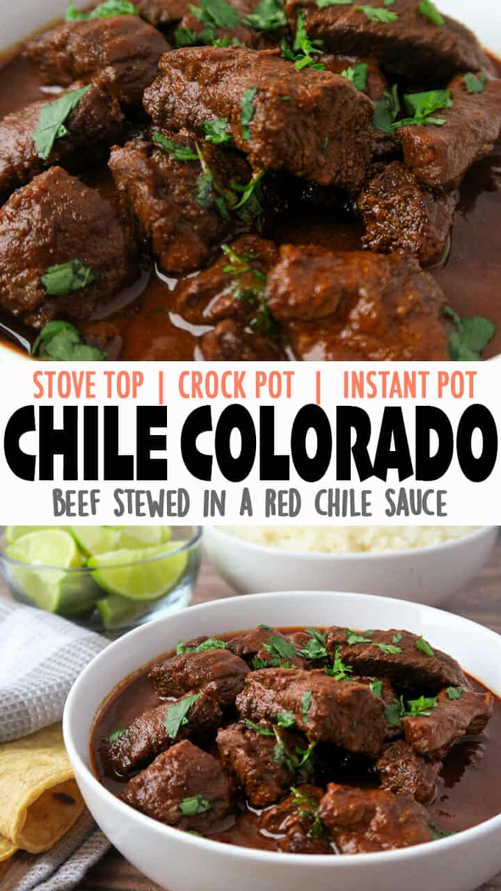 Chile Colorado {Beef Stewed in a Red Chile Sauce}